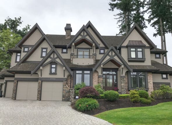 Tudor Style Home Ideas: Exterior Colour Before and After