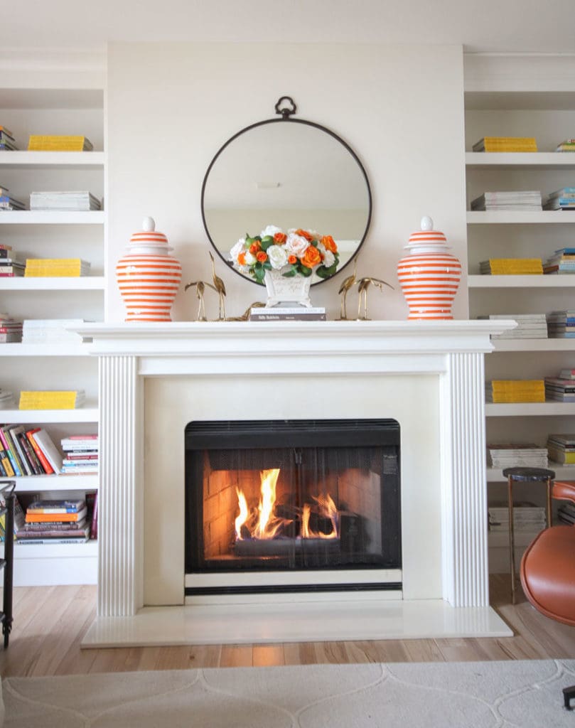 The Easiest Way to Style a Fireplace Mantel - Decorating Advice