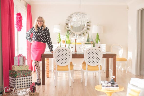 The Secret Polka Dots in my Holiday 2019 Living Room