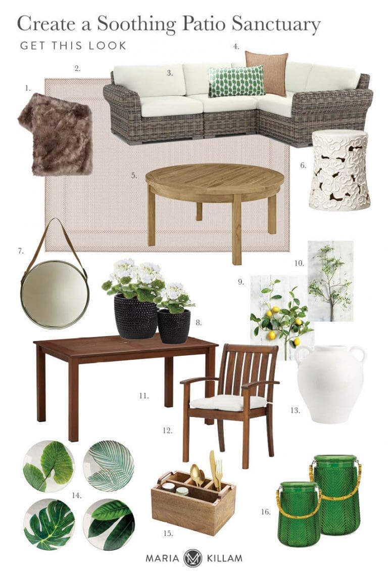How to Create a Soothing Outdoor Sanctuary on Your Patio - Maria Killam