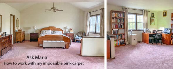 Ask Maria: How Do I Decorate Around My Wall-to-Wall Pink Carpet ...