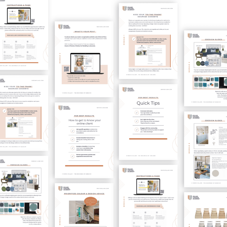 The Business of eDesign - Maria Killam | Timeless Colour