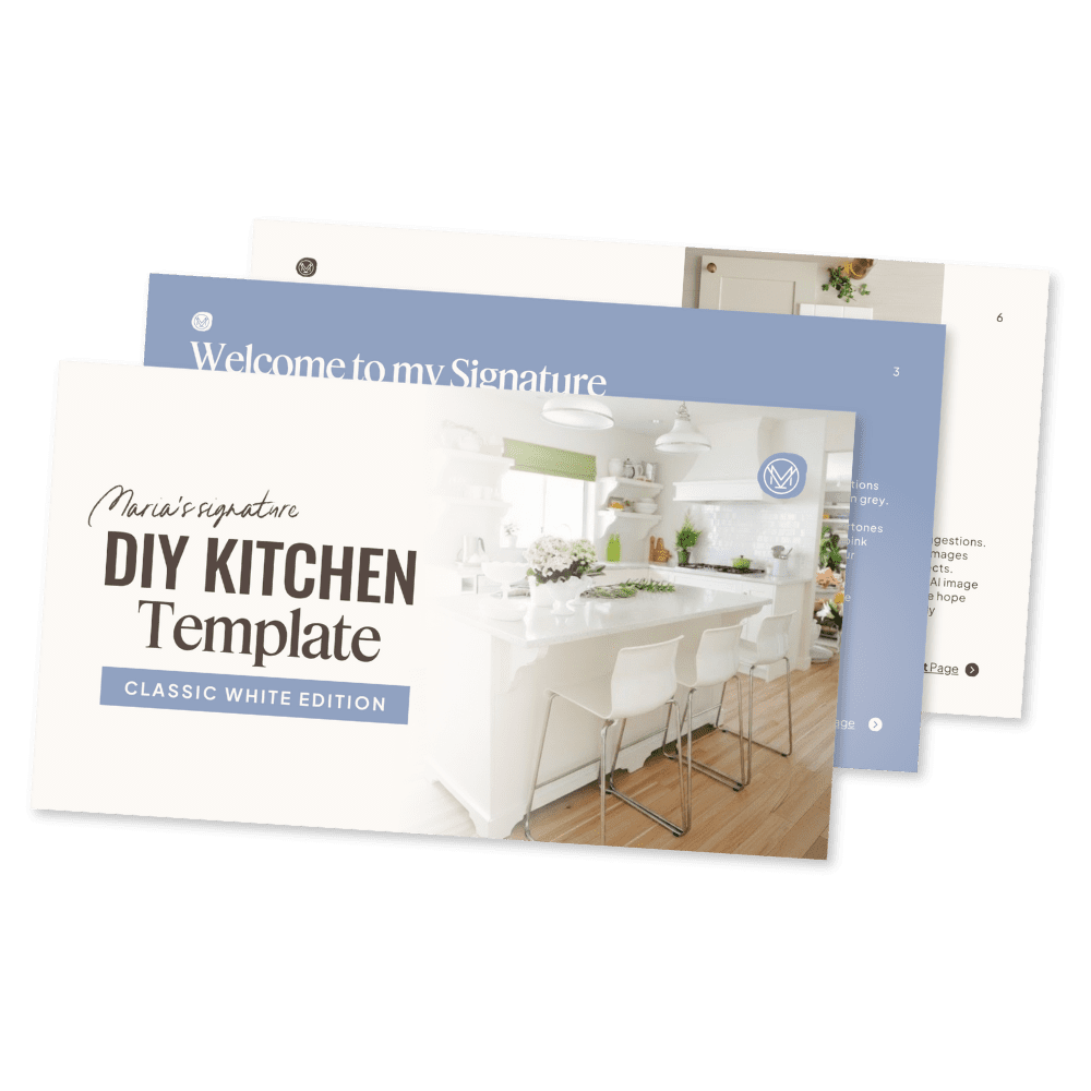 Classic White DIY Kitchen Kit | Maria Killam